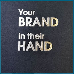 Put your brand on their hand